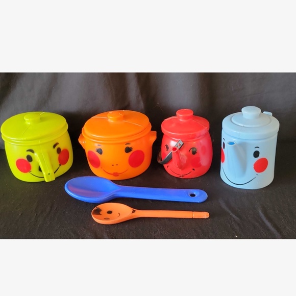 Tanda | Toys | Vintagetanda Anthropomorphic Toy Pot And Pan Play Set ...